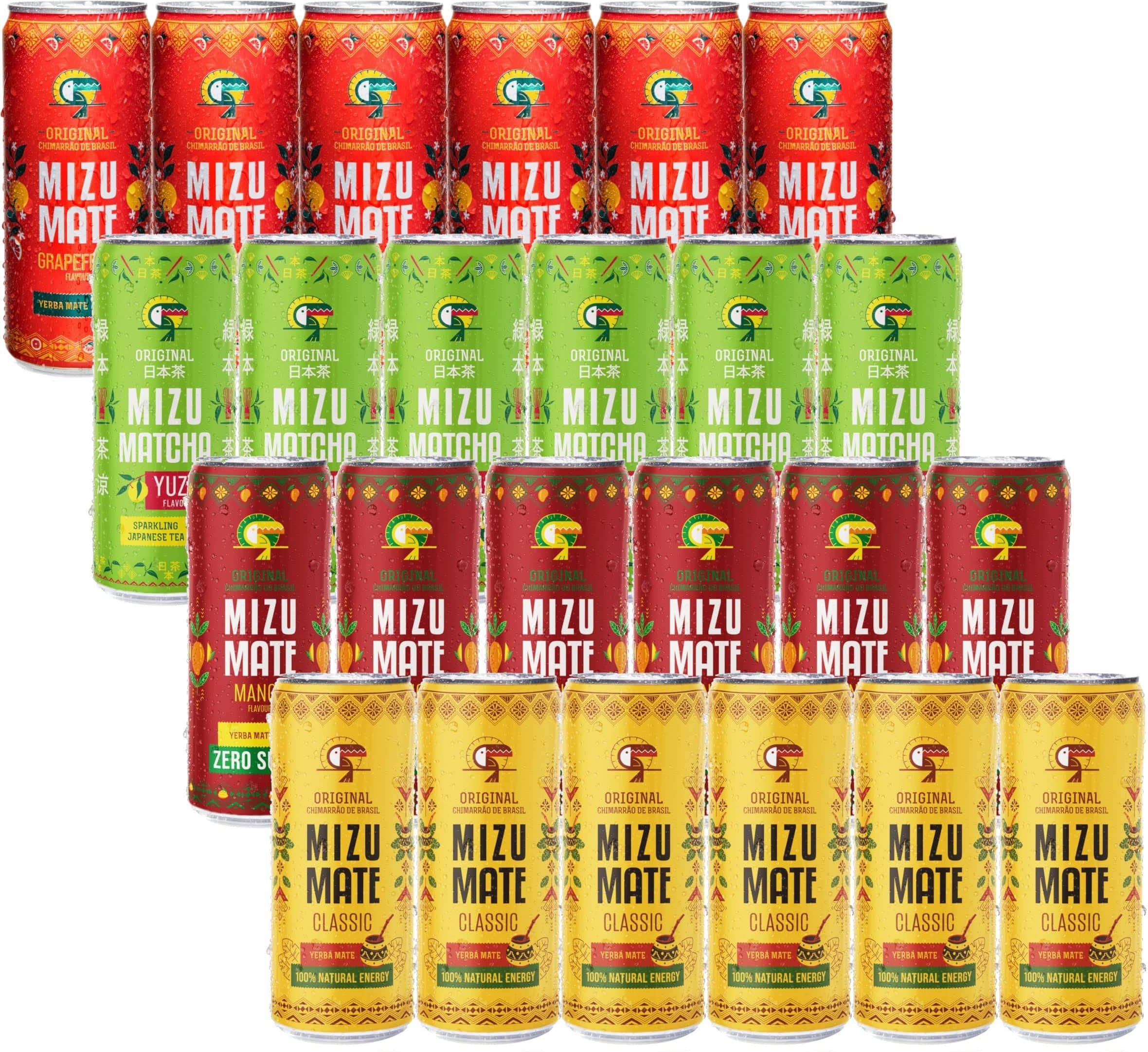 Vitamizu Napój Gazowany Mizu Yerba Mate Mix Mango Classic Matcha ...