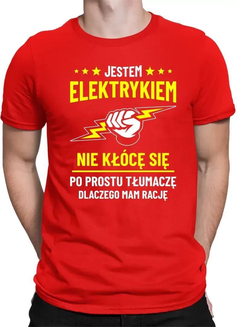 Jestem elektrykiem - nie kłócę się - męska koszulka na prezent - Ceny i opinie - Ceneo.pl