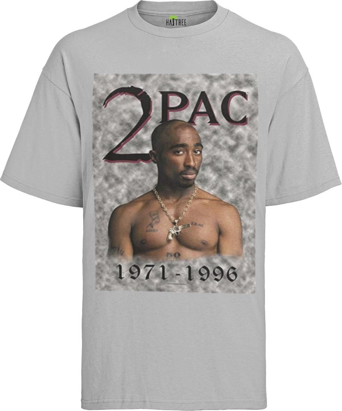 2pac 1971 1996 Hip Hop Memory tupac Shakur RIP Rapper Music T Shirt Men ...
