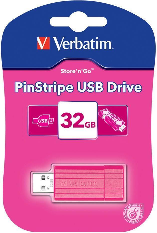 Pendrive Verbatim 32GB PinStripe (49056) - Opinie i ceny na Ceneo.pl