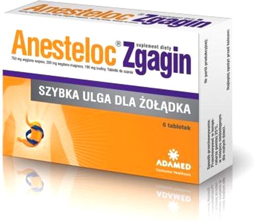 Anesteloc Zgagin 6 tabletek - Opinie i ceny na Ceneo.pl