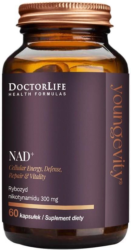 Doctor Life Nad+ Rybozyd Nikotynamidu 300Mg 60kaps. - Opinie i ceny na Ceneo.pl