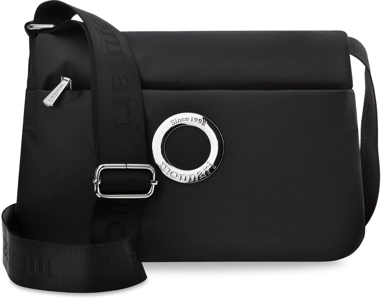 Monnari torba damska sportowa listonoszka na ramię torebka z logowanym paskiem - czarna - Ceny i ...