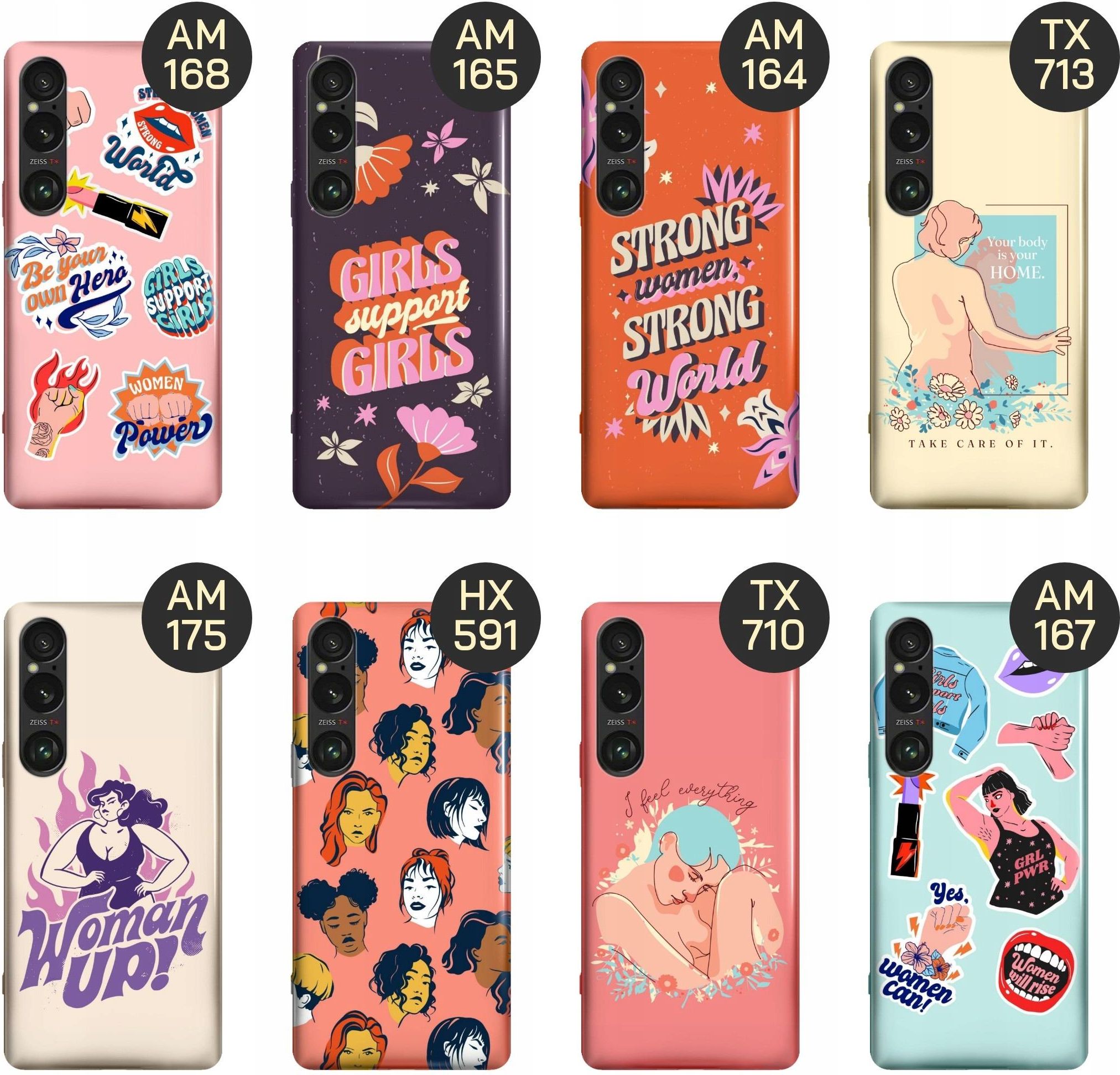 Hello Case Etui Do Sony Xperia 1 Vi Siła Kobiet Girl Power Feminizm ...