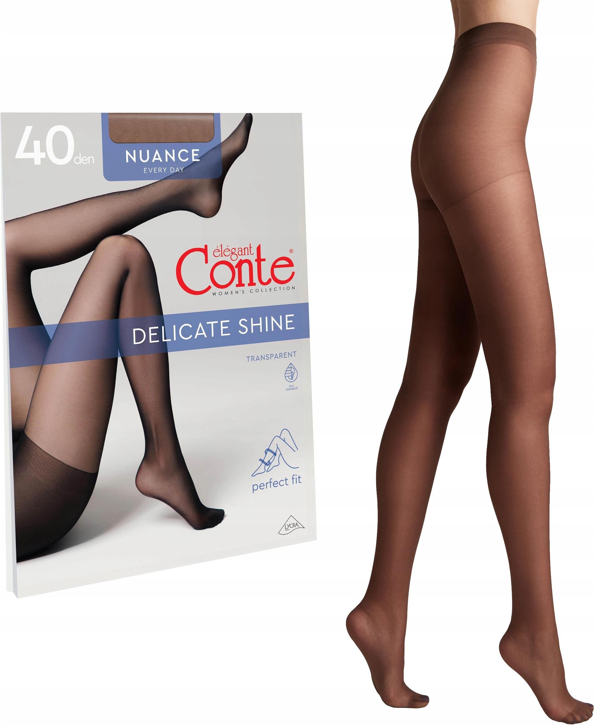 Rajstopy damskie trwałe Conte Nuance 40 Den mocca rozmiar 5 - Ceny i opinie - Ceneo.pl