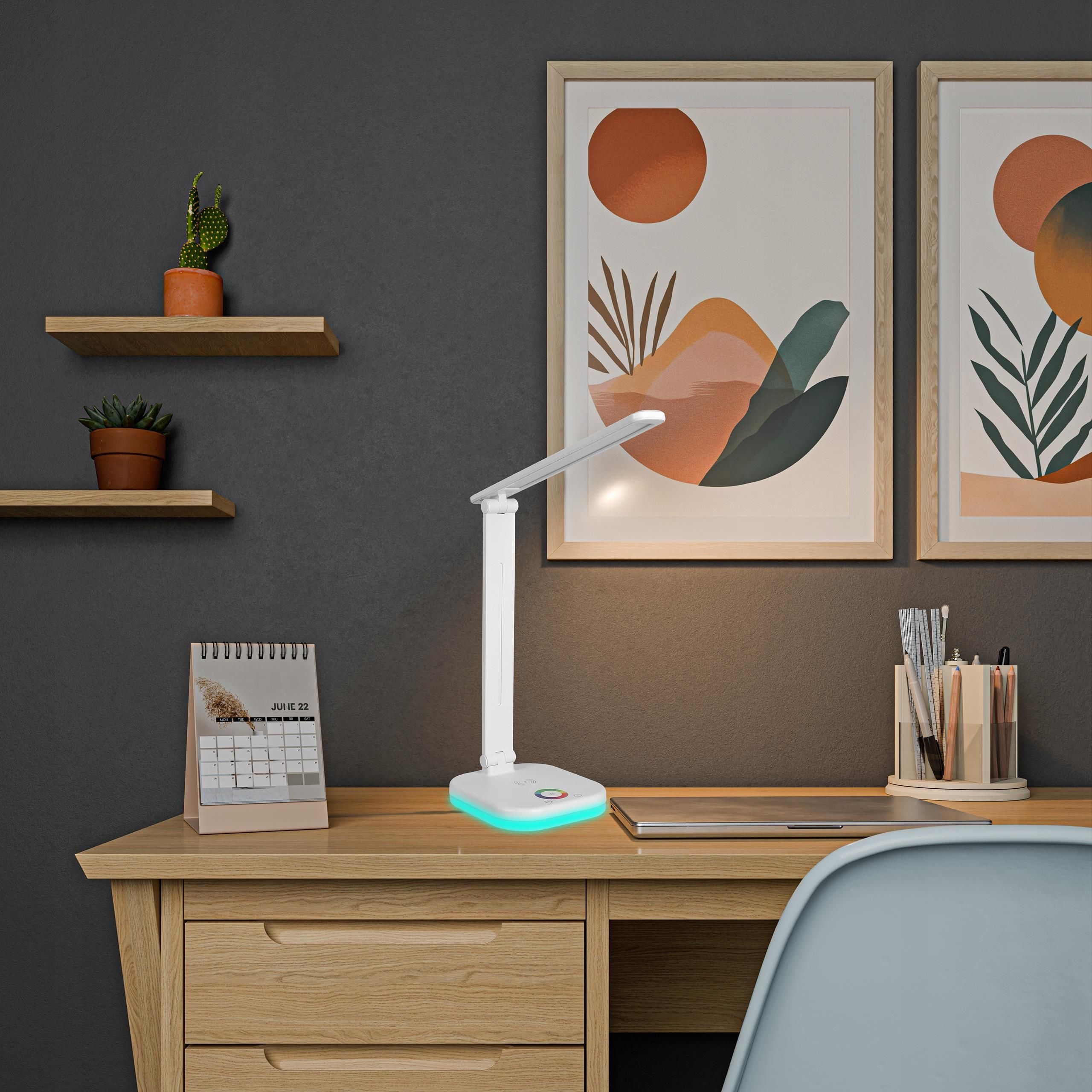 Lampa Smartled Lampka Led Biurkowa Szkolna Dotyk Na Biurko Ładowarka ...