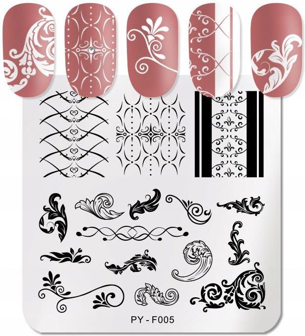 Blaszka Płytka Do Stempli Paznokci Ozdoby Py5 - Opinie i ceny na Ceneo.pl