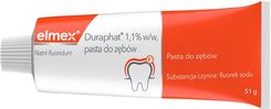 Elmex Duraphat 1,1%, pasta do zębów, 51g - Opinie i ceny na Ceneo.pl