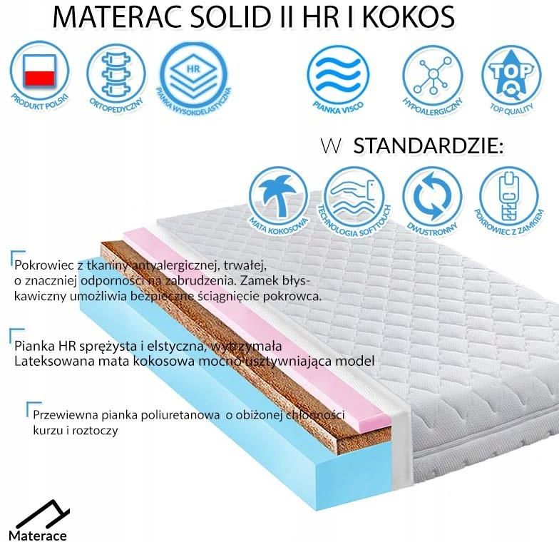 Materac Euromattress 60X120 Miękki Materac Piankowy Z Pianką Hr Kokos ...