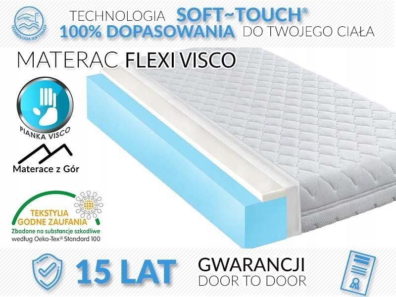 Materac Euromattress 80x180 Materac Visco Pianka Termoelastyczna 19CM ...