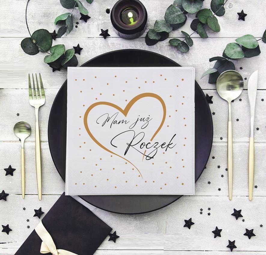 Extra Party Serwetki Na Roczek Serce Groszki Papierowe Białe - Ceny i ...