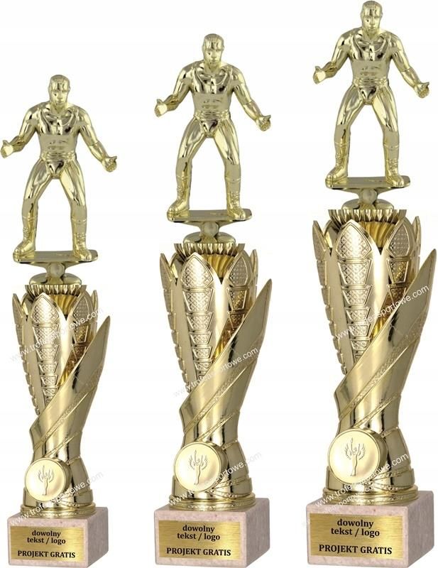 Złoty Puchar Statuetka Z Figurką Zapasy 37cm +Grawer - Ceny i opinie ...