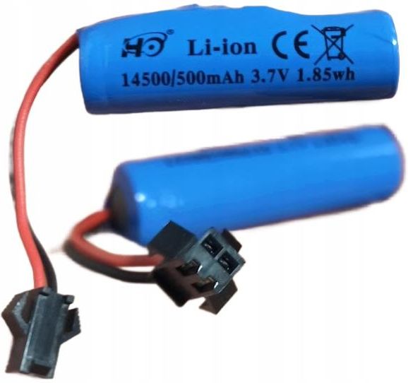Akumulator Li-Ion 3,7V 500Mah Litowo-Jonowy Wtyczka Jst 2 Piny Pojazdy ...
