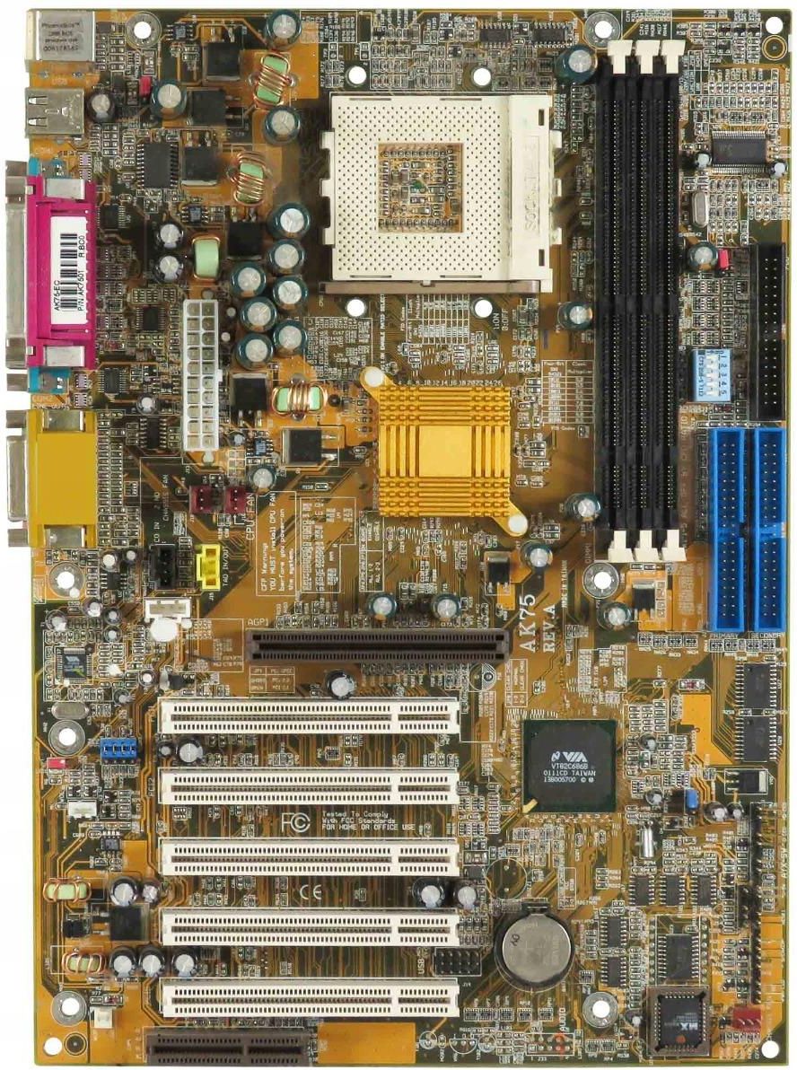 Podzespoły do laptopa Shuttle Socket 462 Motherboard Pci Sdram Agp ...