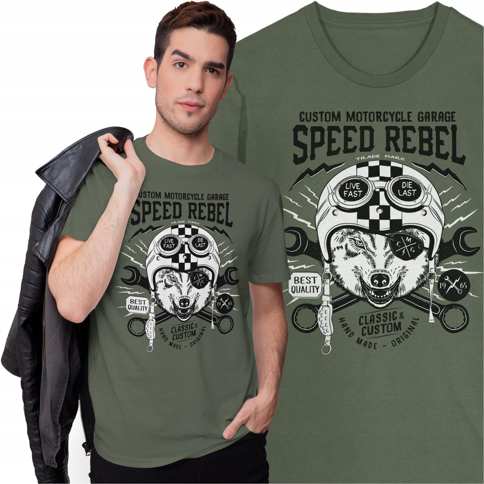 Speed Rebel Koszulka Dla Motocyklisty Motor Lis Lisek Retro Vintage ...