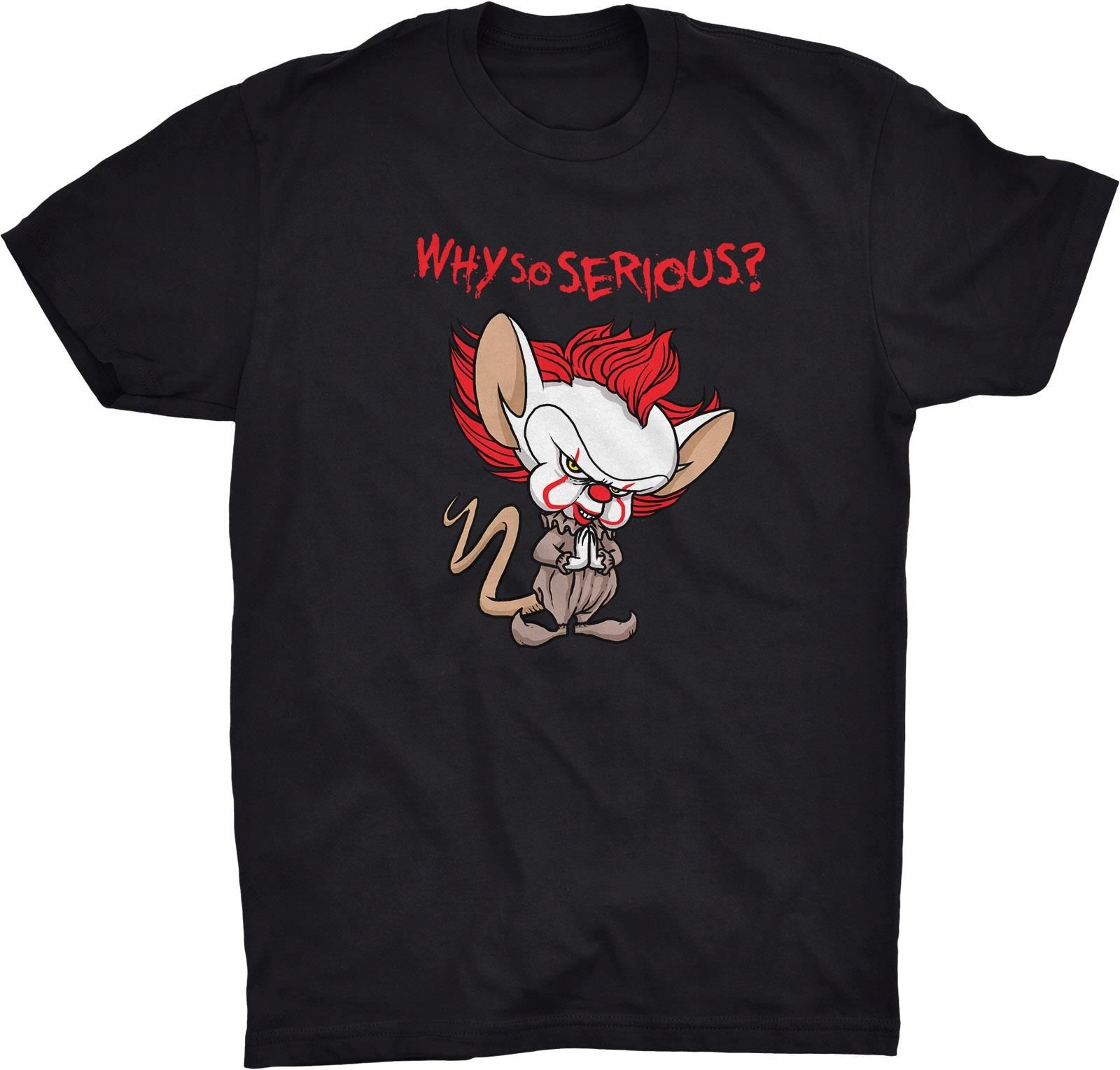 Why So Serious Koszulka Pinky I Mózg Joker Batman Clown Klaun Pennywise ...
