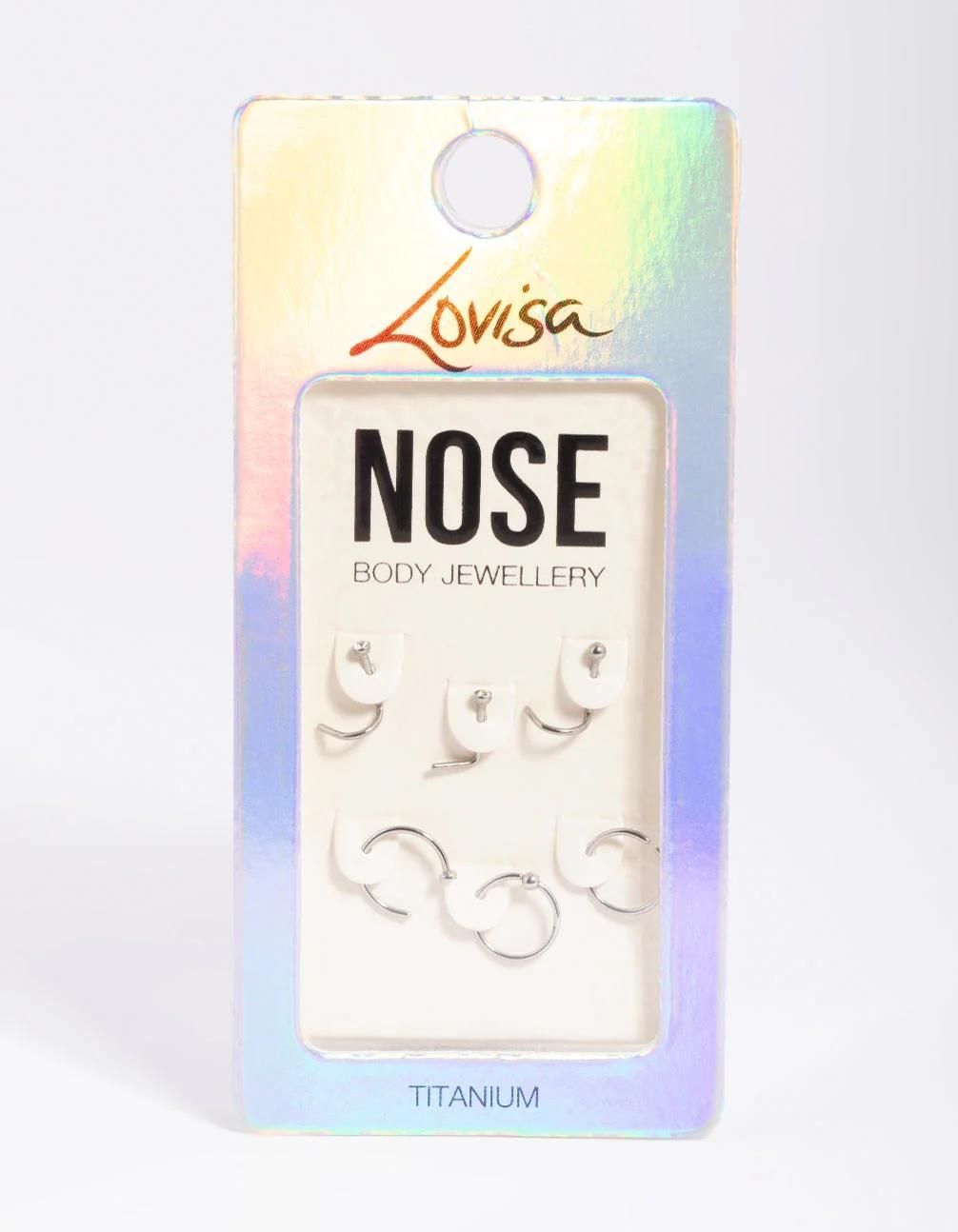 Lovisa Tytanowe Kolczyki do Nosa Mix & Match 6pak - Ceny i opinie ...