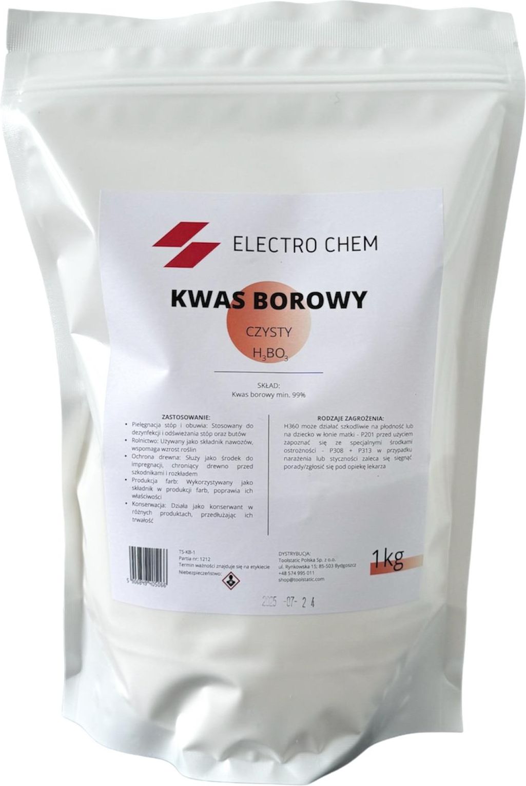 Kwas Borowy Czysty 99,9% Proszek Do Stóp I Butów 1Kg - ceny i opinie ...