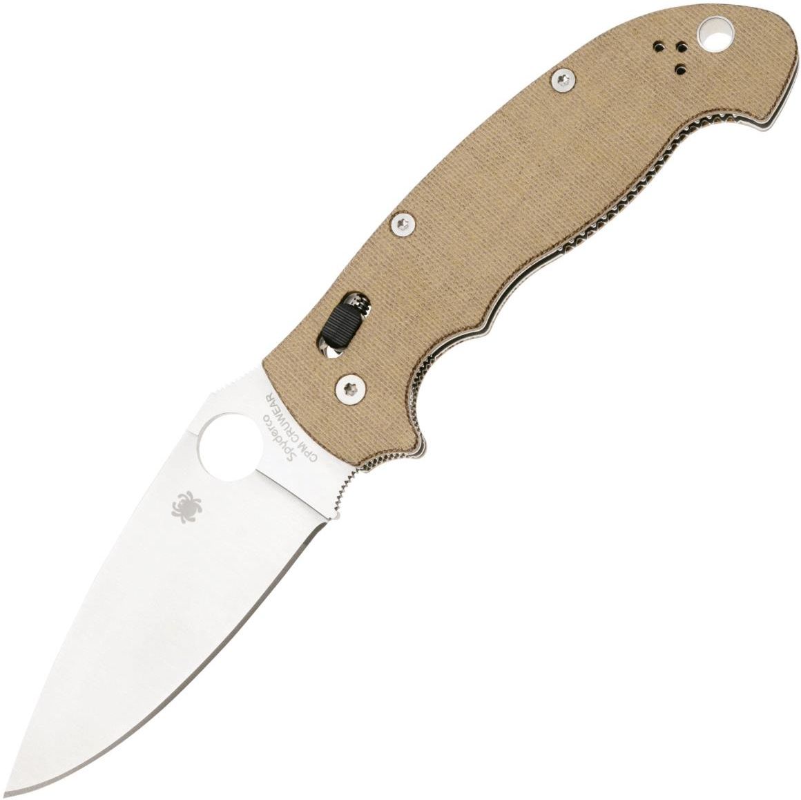 Spyderco Manix 2 Xl Brown Canvas Micarta Cpm Cru Wear Reveal 14 ...