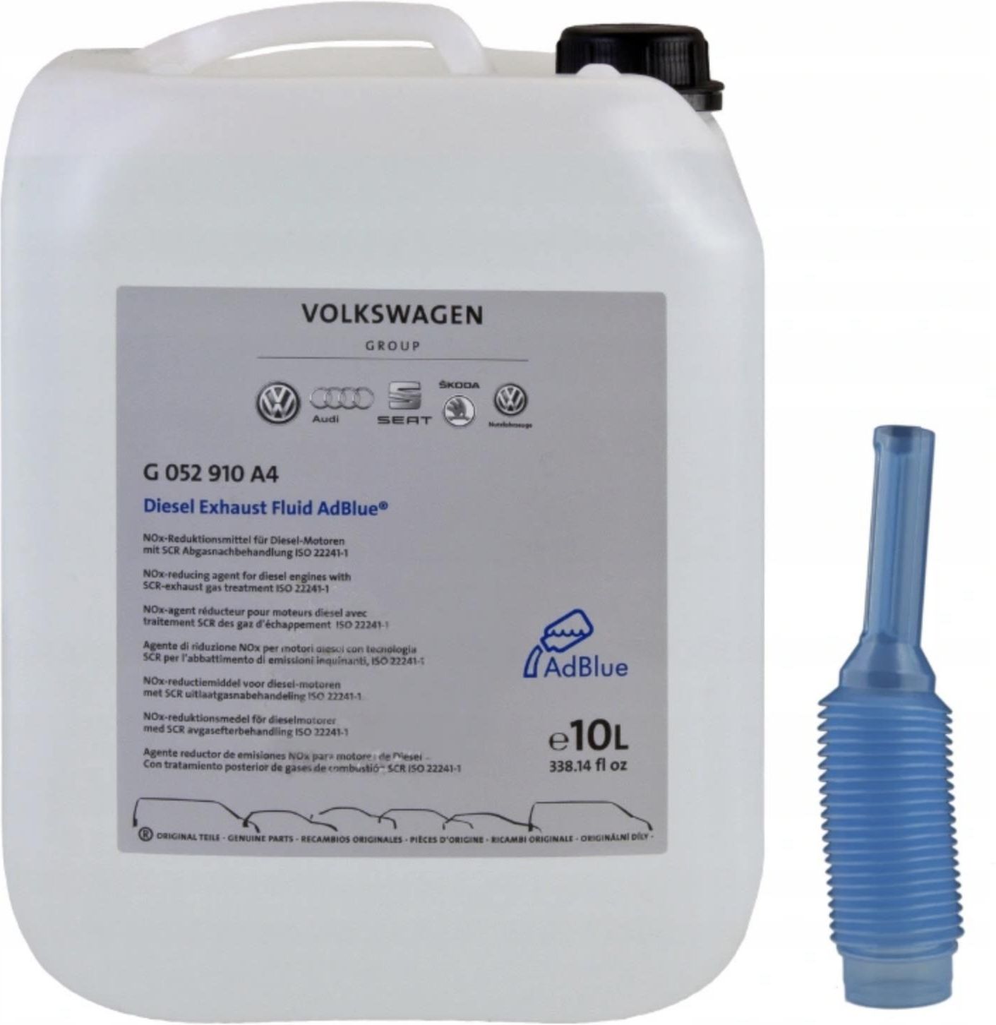 Volkswagen Roztwór Mocznika Adblue 10L Vw Audi Skoda Seat Bmw Mercedes ...