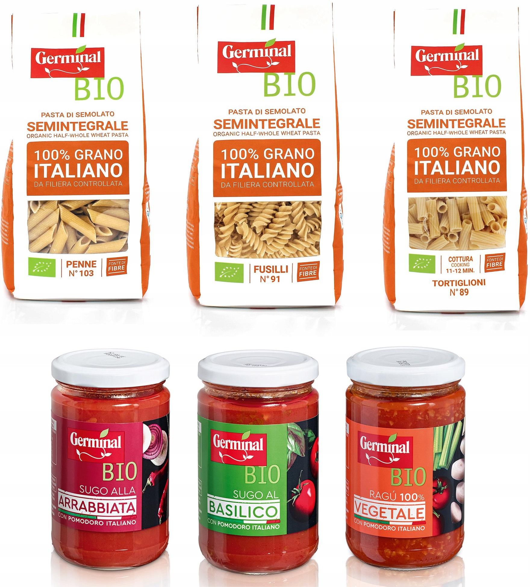 Germinal Organiczny Makaron Półpełny Fusilli Bio 500g - Ceny i opinie ...