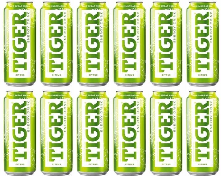 Tiger Napój Energetyczny Naked Line Citrus Limonka Cytryna 12X500ml ...