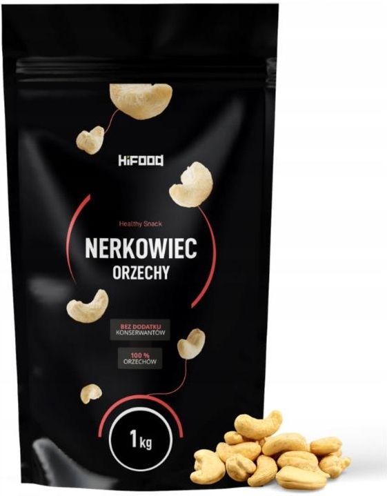 Hifood Orzechy Nerkowca Całe 1kg Premium Nerkowce - Ceny i opinie - Ceneo.pl