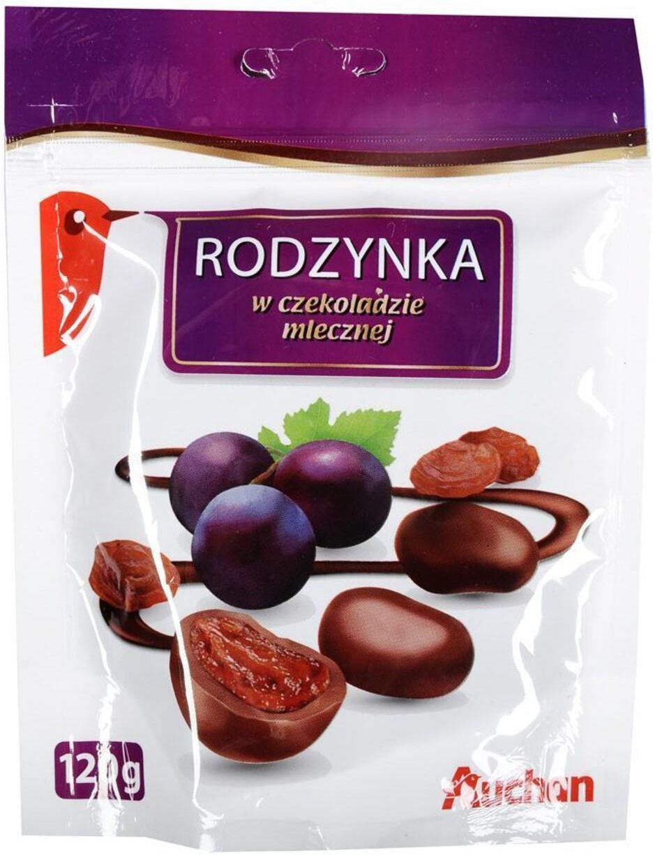 Auchan Rodzynki W Czekoladzie Mlecznej 120 G - Ceny i opinie - Ceneo.pl