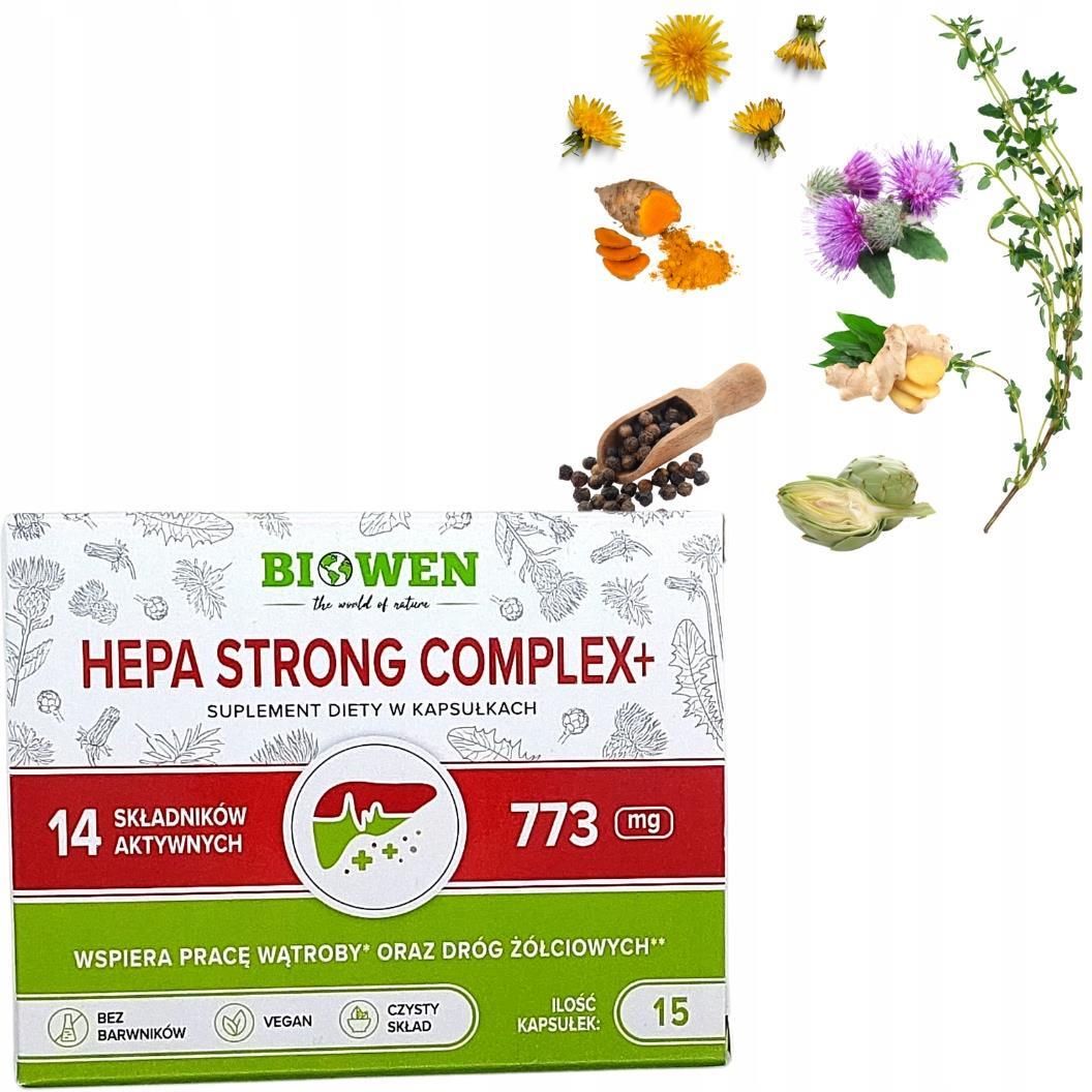 Hepa Strong Complex+ Biowen 15kaps. - Opinie i ceny na Ceneo.pl