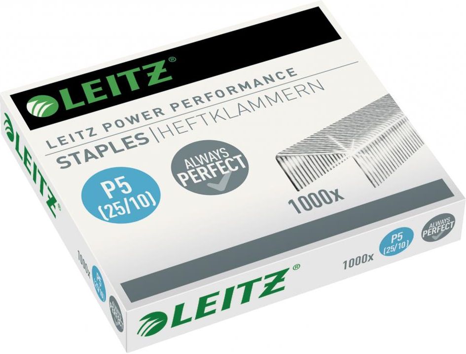 Leitz Zszywki Power Performance 25/10, 1000 Sztuk, Srebrny - Ceny i ...