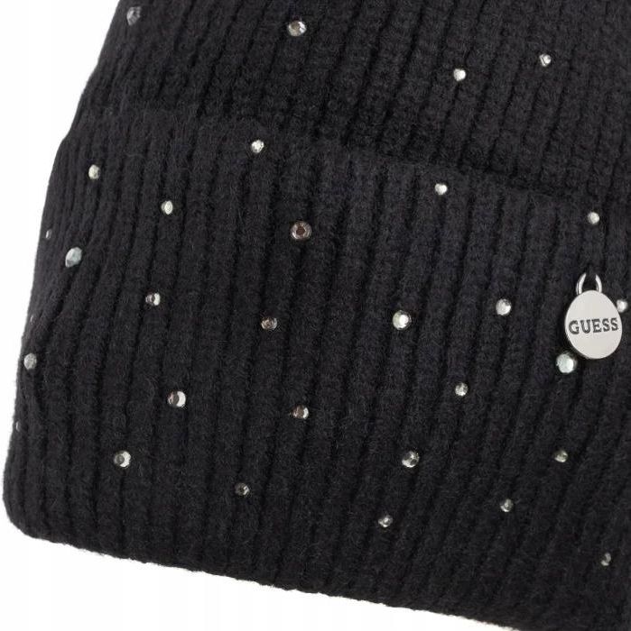 Zimowa Czapka z Pomponem Guess Beanie AW5213 POL01-BLA Czarna - Ceny i ...