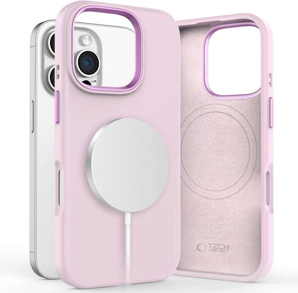 Tech Protect Silicone Pure Magsafe Iphone 16 Pro Max Pink Pearl - Etui ...