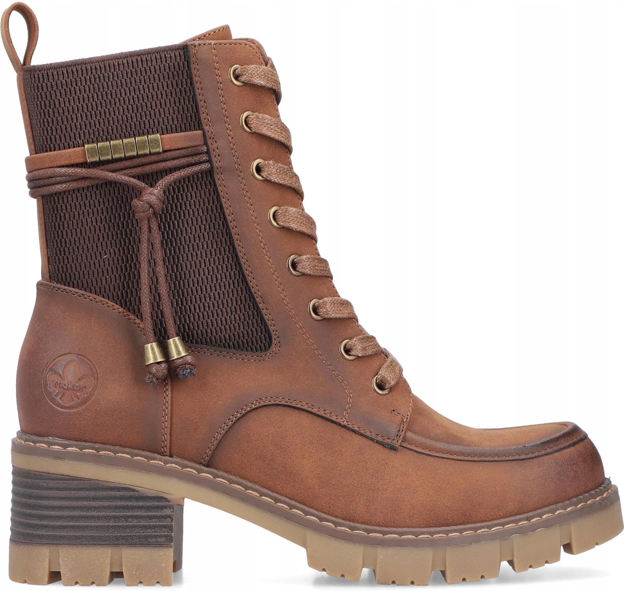 Rieker 92032-24 Damskie Botki Skórzane Klocek R39 - Ceny i opinie ...