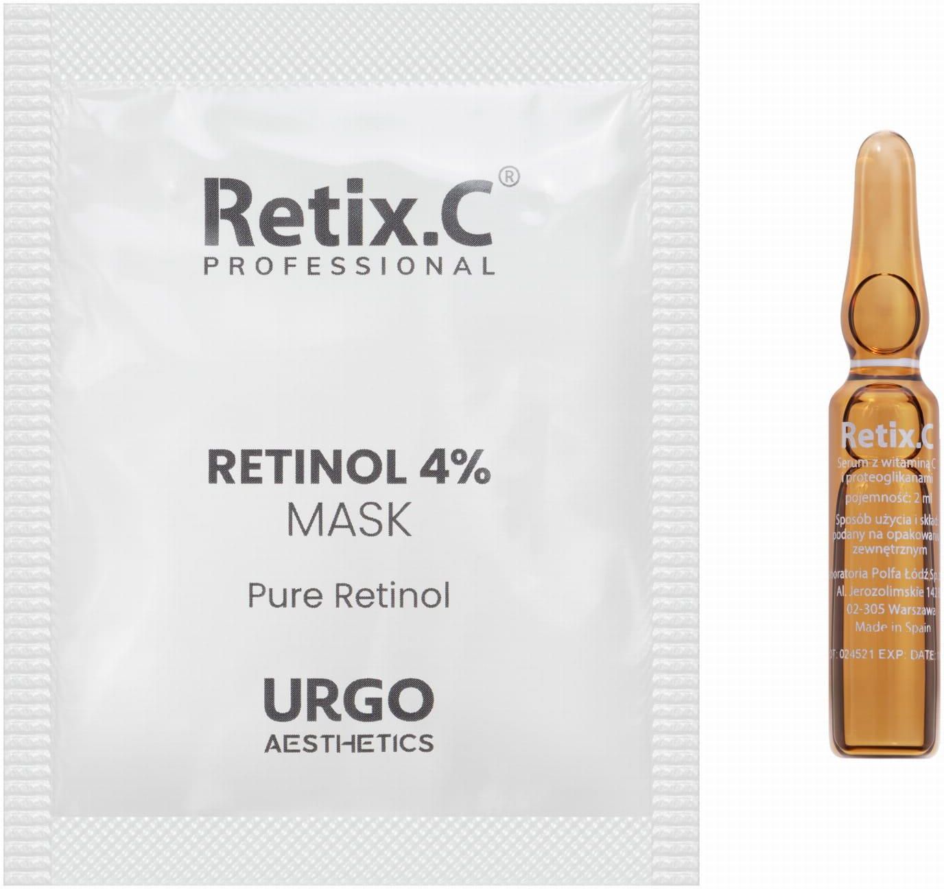 Retix.C Zestaw Retinol 4% Maska 1X4G + Serum 1X2Ml - opinie i ceny na ...