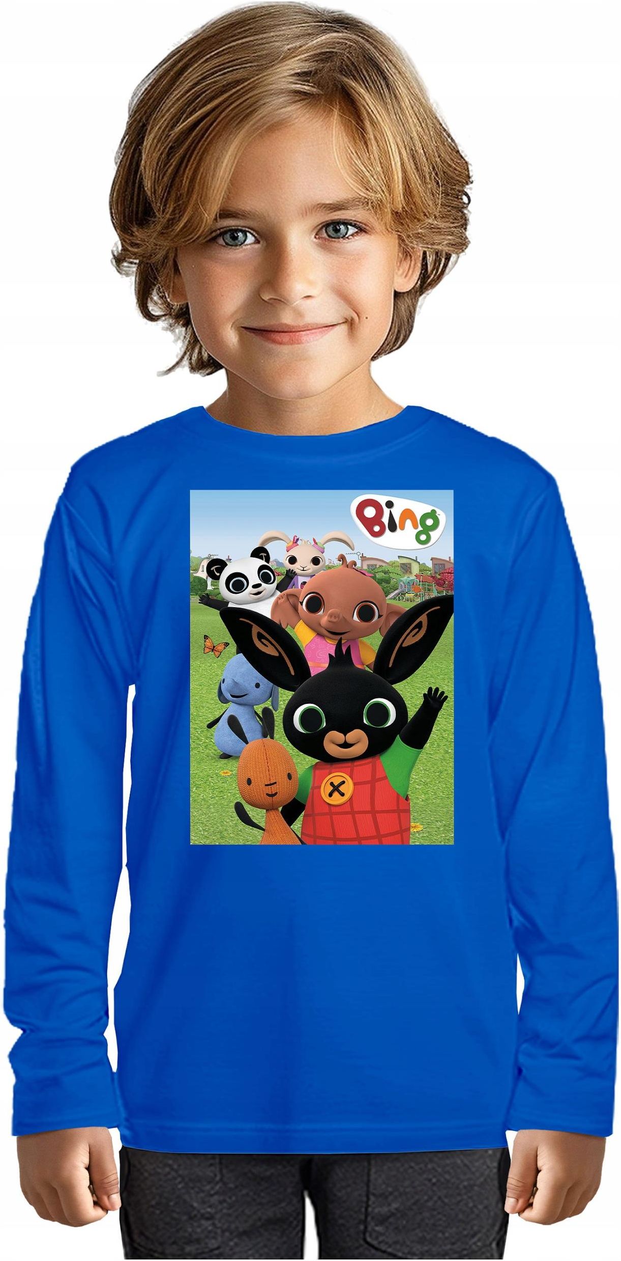 Bluzka Dziecięca Koszulka T-shirt Długi Rękaw Bing 122-128 - Ceny i ...
