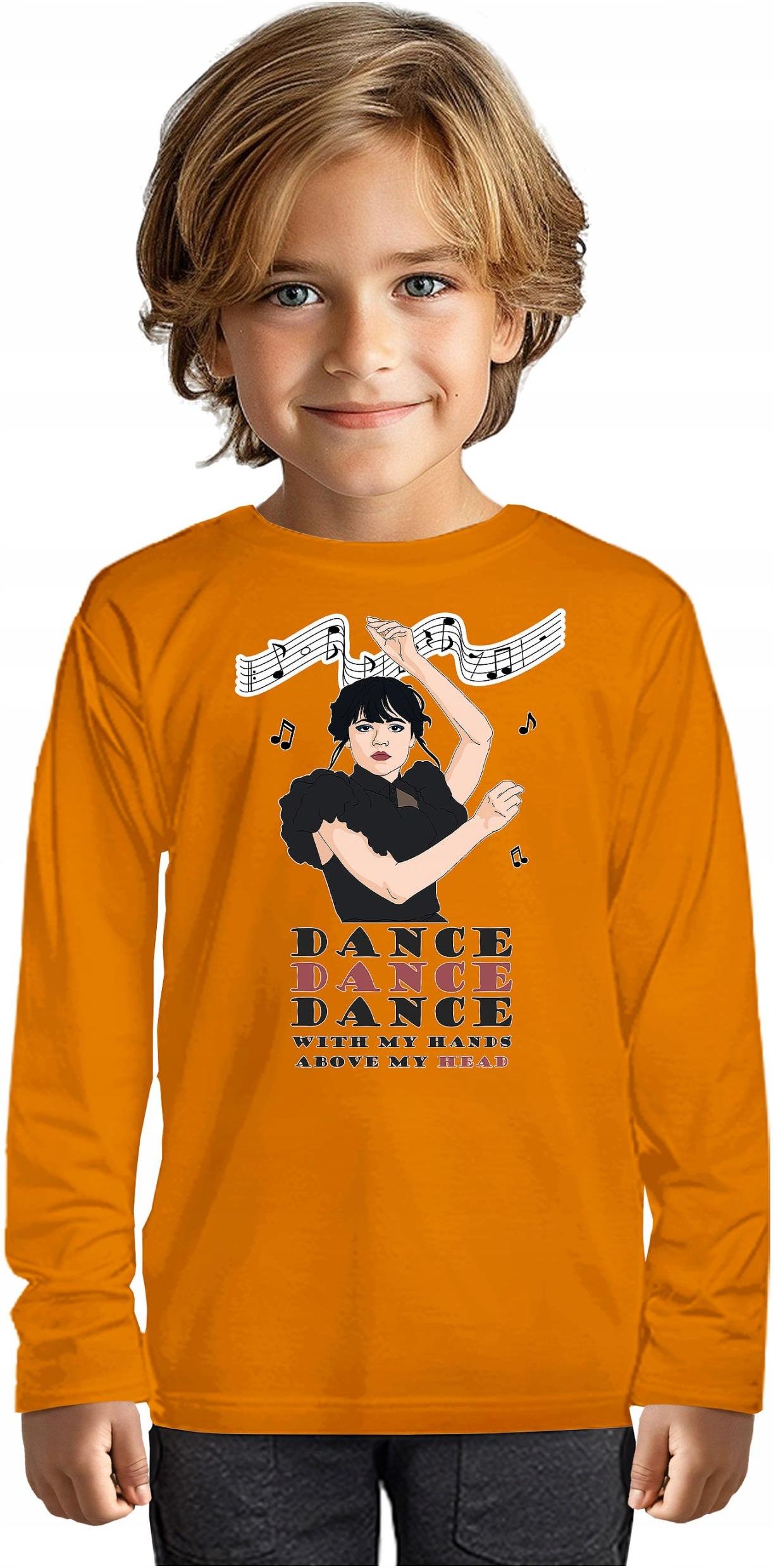 Bluzka Dziecięca Koszulka Długi Rękaw Wednesday Rdzina Adamsów 110-122 ...