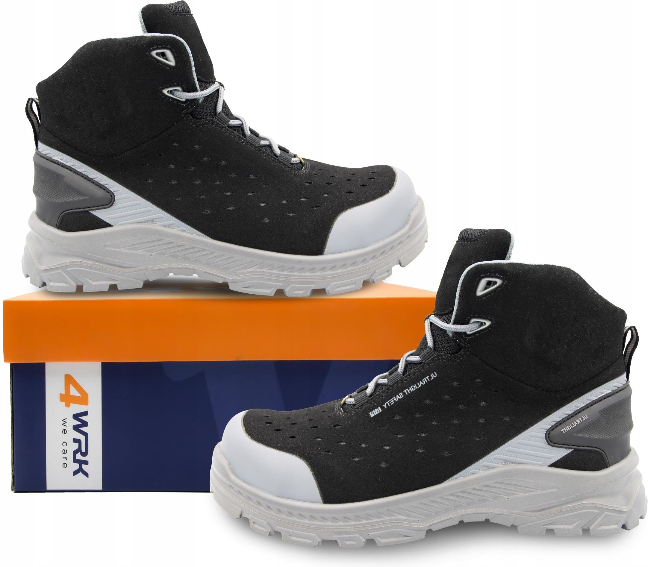 4Wrk Trzewiki Robocze Bhp Ultra Premium Buty Męskie Z Mikrofibrą S1P ...