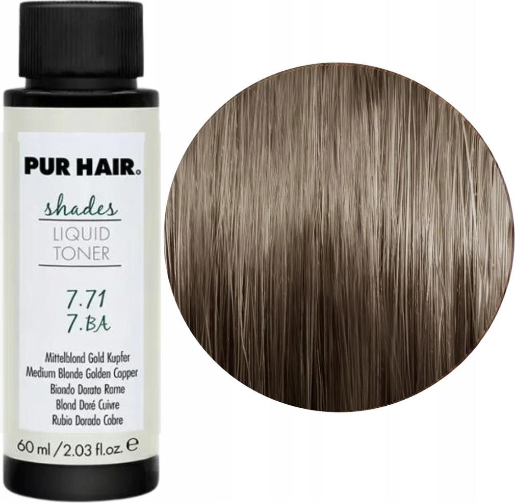 Pur Hair Shades Liquid Kwasowy Płynny Toner do włosów 7.71 7BA 60ml ...