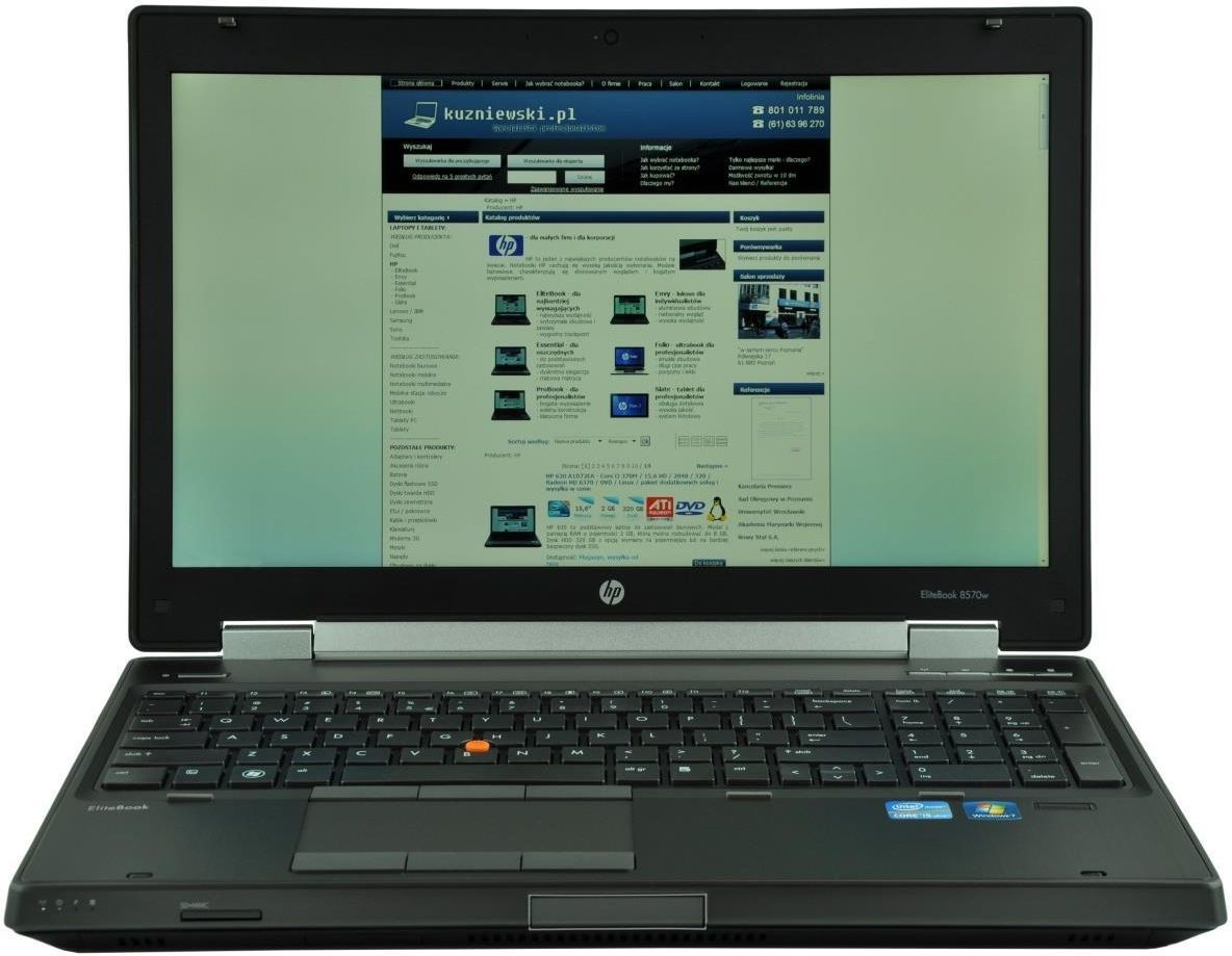 Laptop HP Elitebook 8570W (LY551EA) - Opinie i ceny na Ceneo.pl