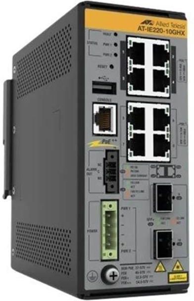 Allied Telesis IE220-10GHX Zarządzany L2 Gigabit Ethernet (10/100/1000) Obsługa PoE Szary ...