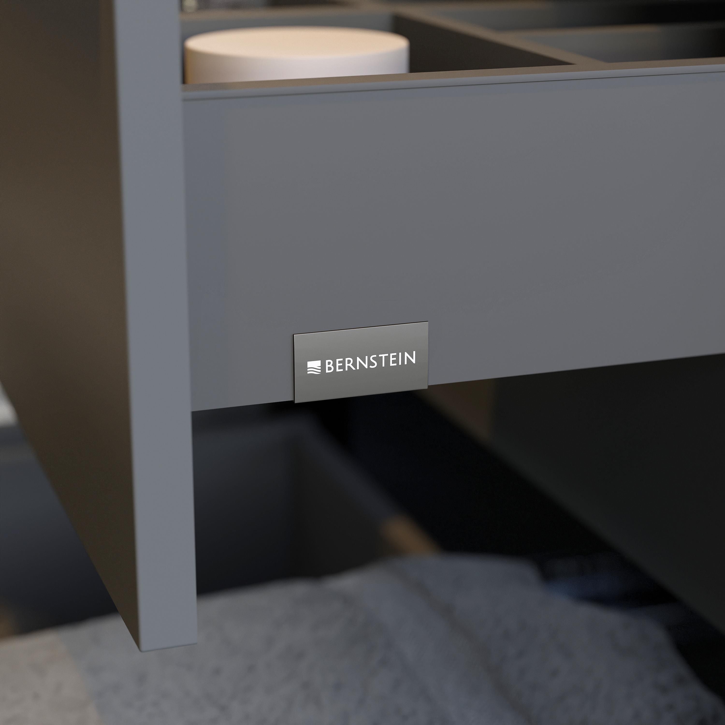 Szafka pod umywalkę Bernstein LAVOA 120 cm - Antracyt Mat - Blat ...