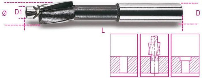 Beta Pogłębiacz Walcowo-Czołowy Z Pilotem M12 Dł. 100Mm Śr. 20Mm 421 ...