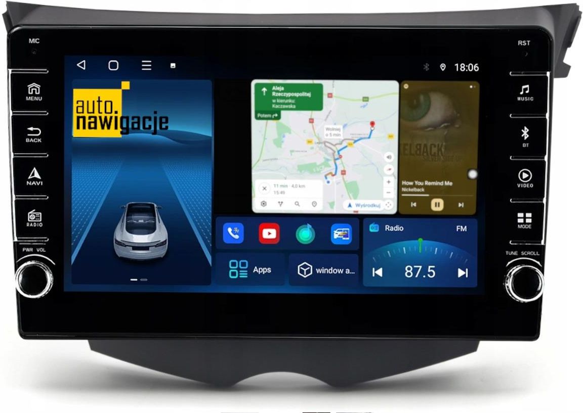 Radioodtwarzacz samochodowy Smart-Auto Gps Hyundai Veloster 2011-2017 ...