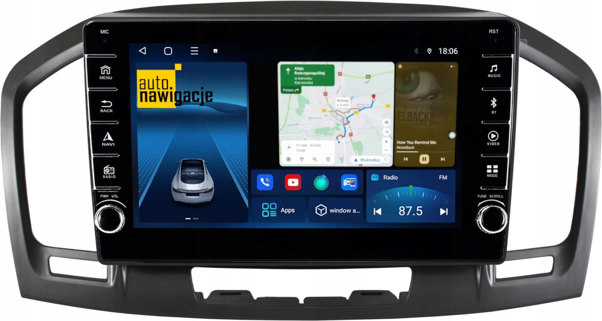 Radioodtwarzacz samochodowy Smart-Auto Gps Opel Insignia 2008-2013 ...