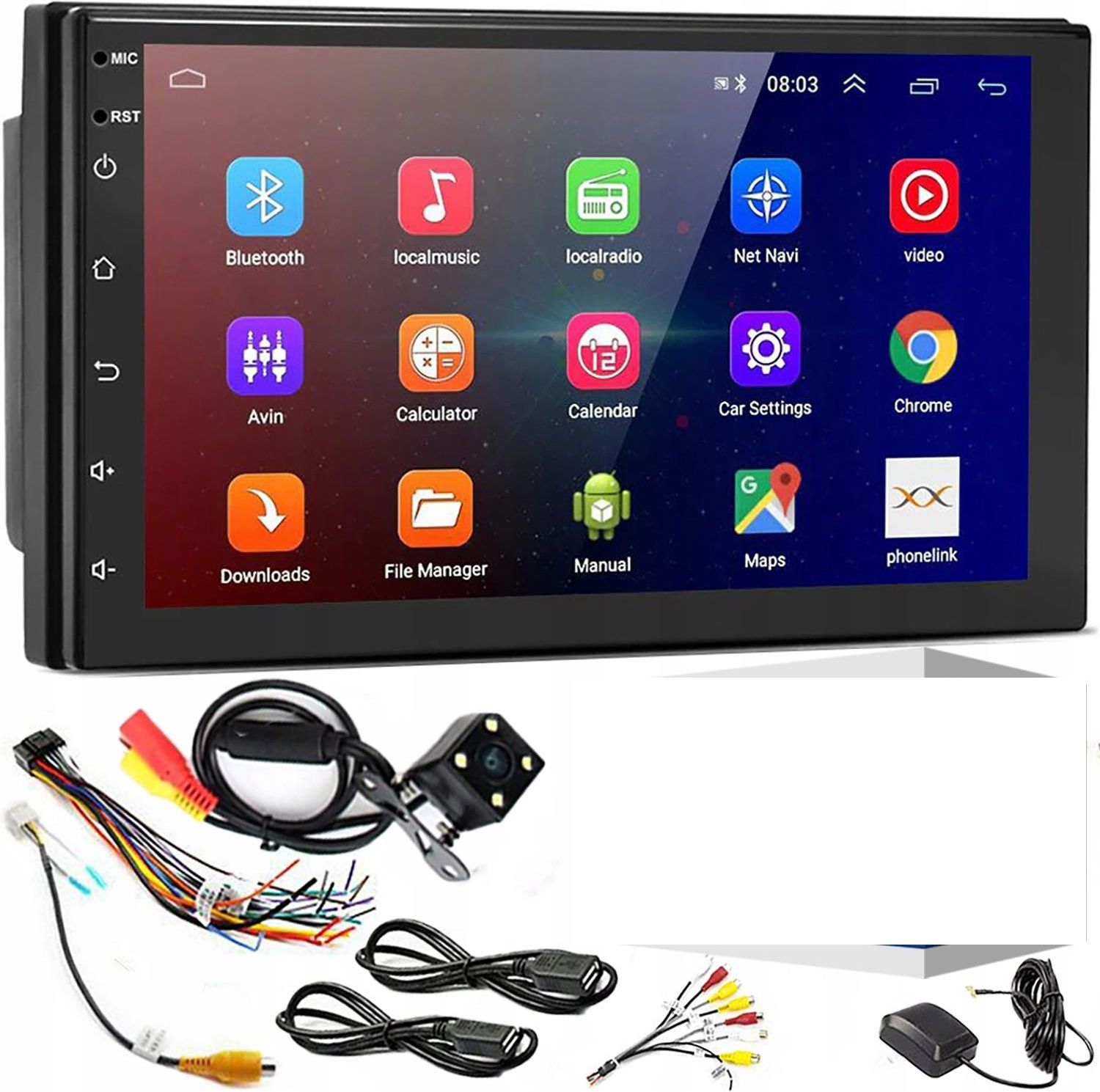 Radioodtwarzacz samochodowy Renew Force Android Bluetooth WiFi Usb 2DIN ...