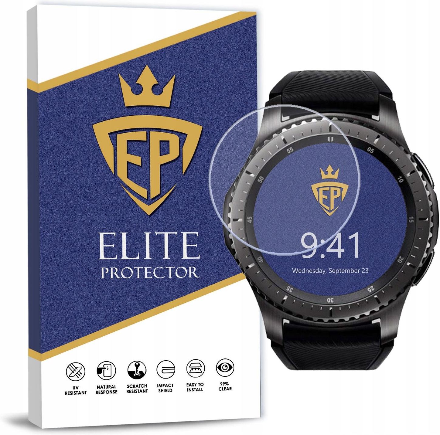 Elite Protector Szkło Hybrydowe Szkiełko Na Smartwatch Zegarek Do ...