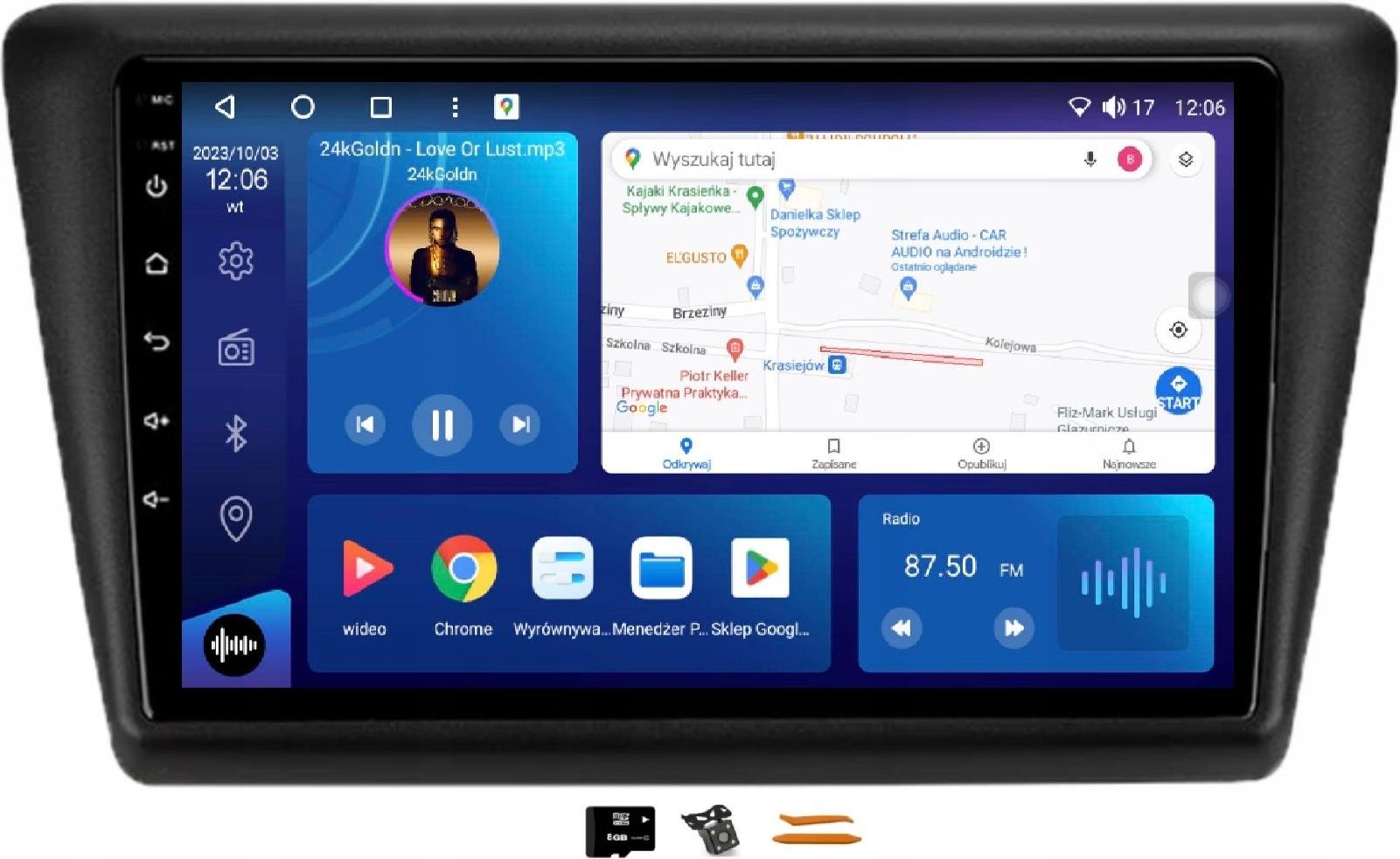 Radioodtwarzacz samochodowy Alphasound Android VQ230 Qled Carplay Lte ...