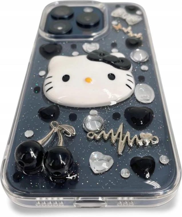 Etui Case Obudowa Iphone 14 Hello Kitty Biało Czarny - Etui na telefon ...