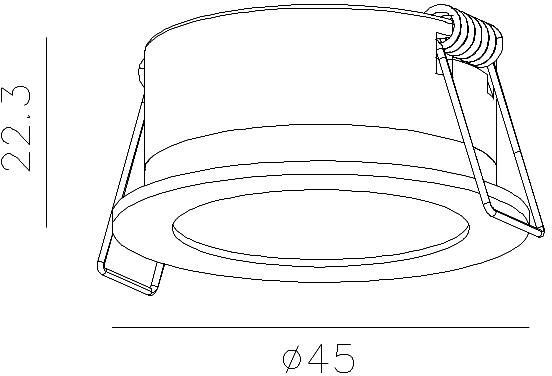 Bernstein Półka Wnękowa Biały EG3013 30x13 - 30cm - 1x Punktowa Ramka ...
