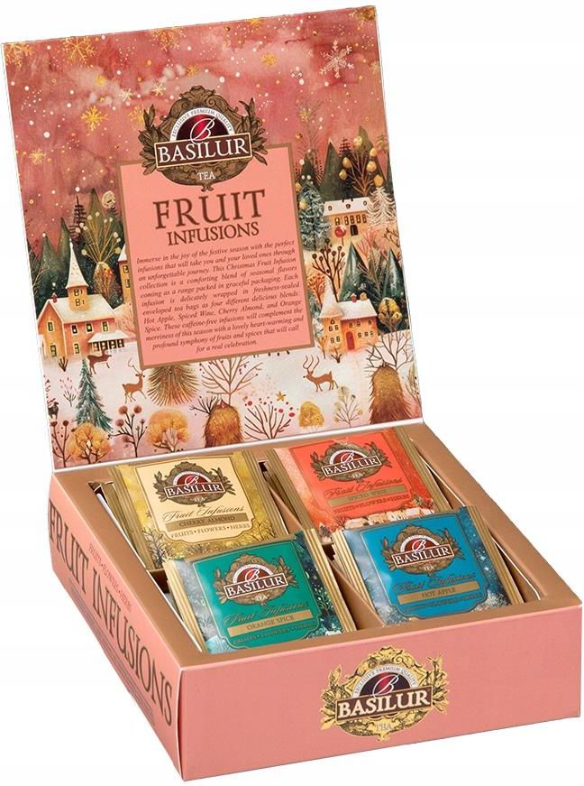 Herbata Basilur Zestaw Herbat Christmas Fruit Infusions Torebki 4 Smaki ...